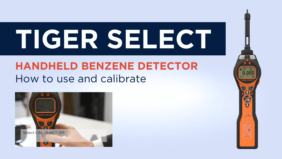 How to use the Tiger Select portable benzene detector - Ion Science UK