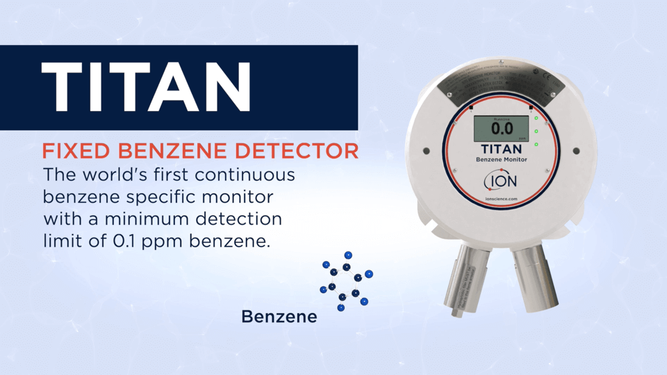 Titan - Fixed Benzene Specific Gas Monitor - Ion Science UK
