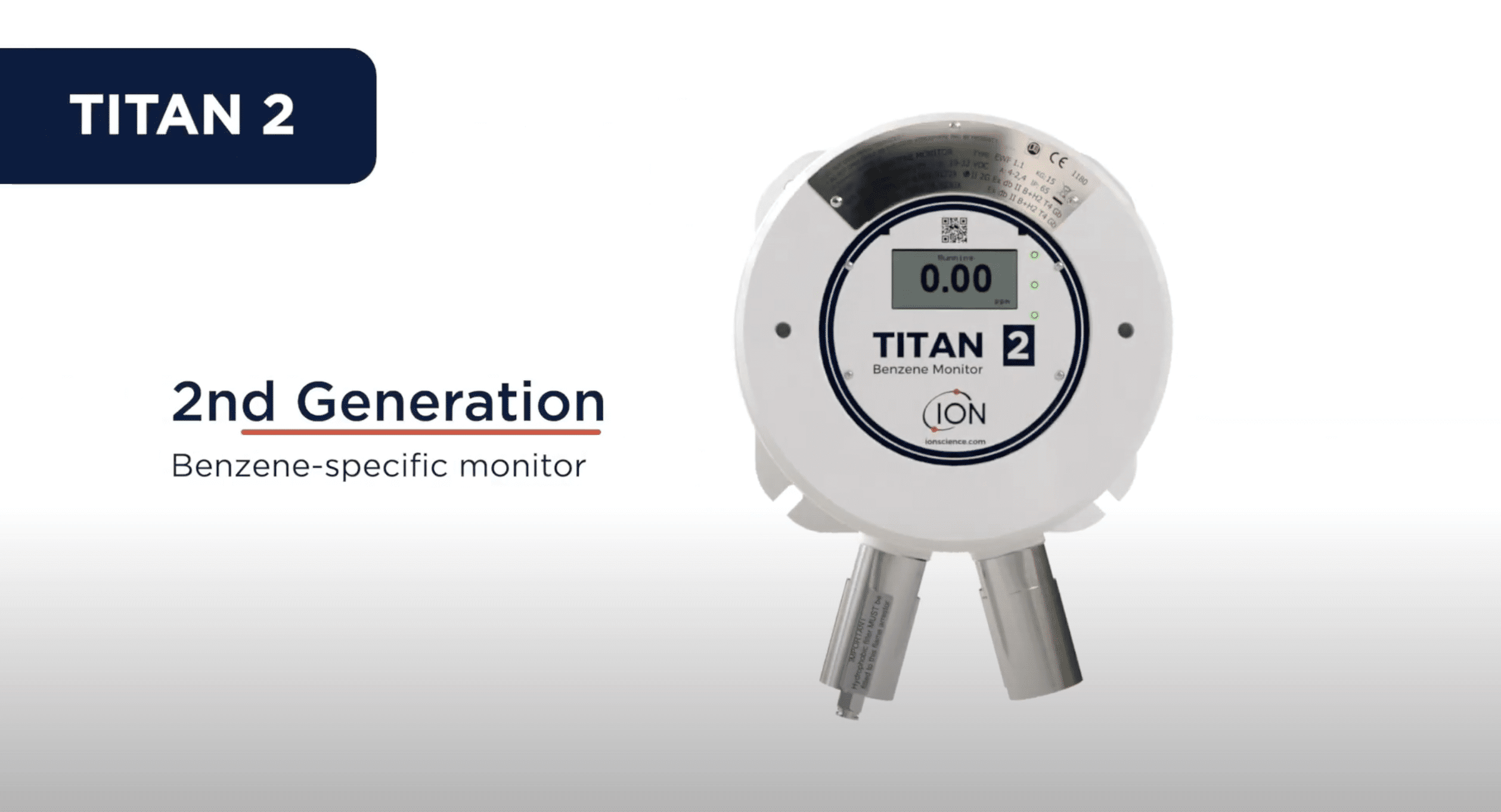 Titan 2 Benzene Fixed Monitor - Ion Science UK