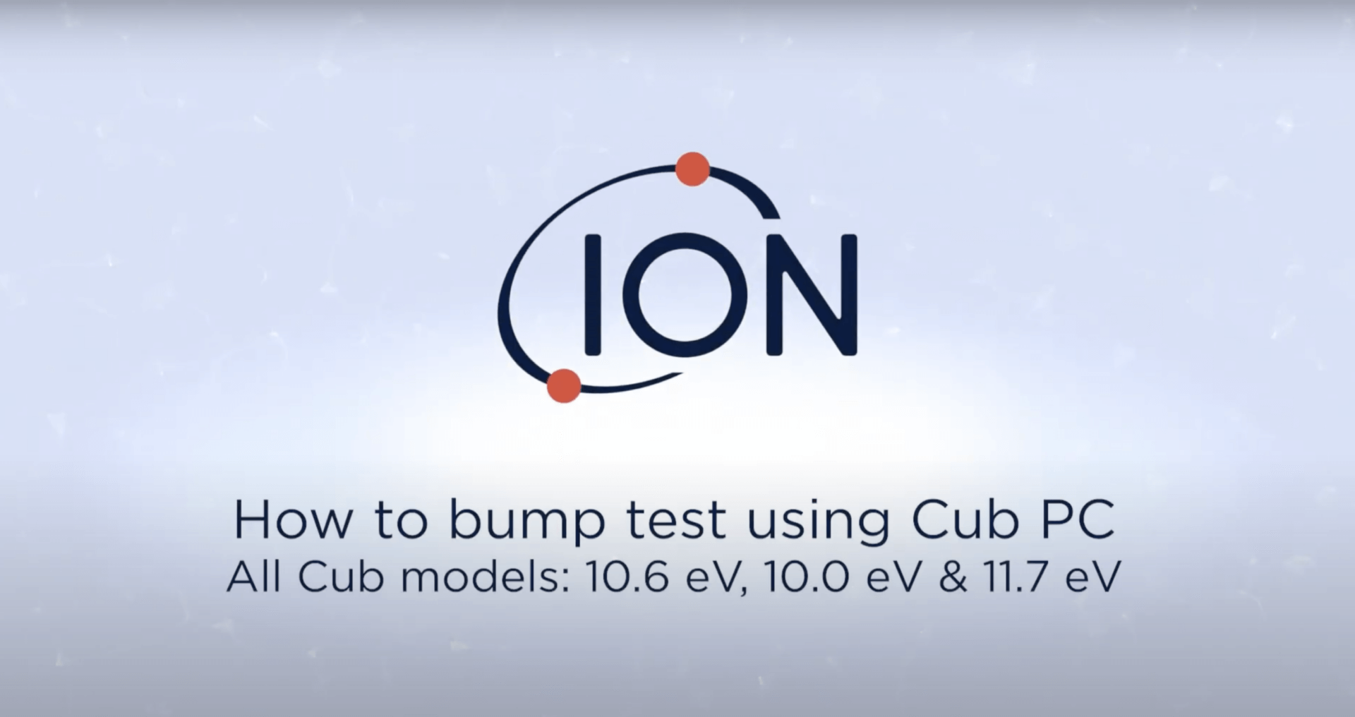 How to bump test Cub using Cub PC - Ion Science UK